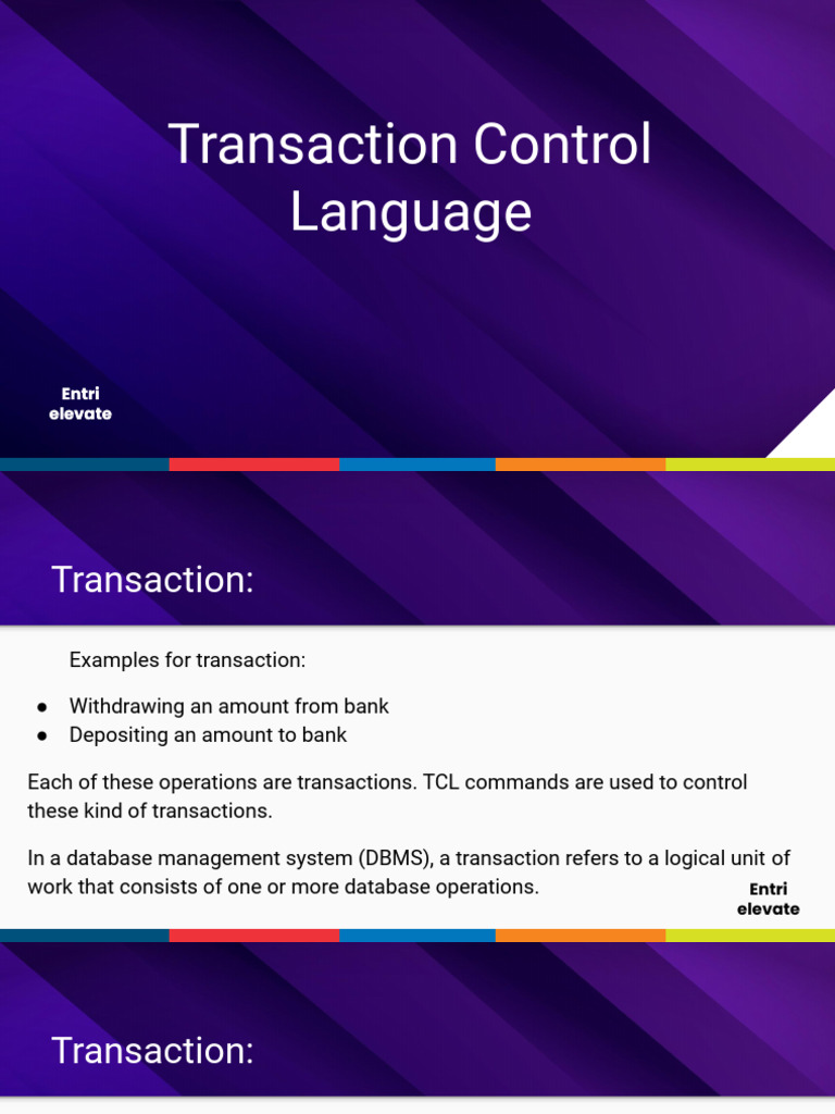 TCL Commands | PDF