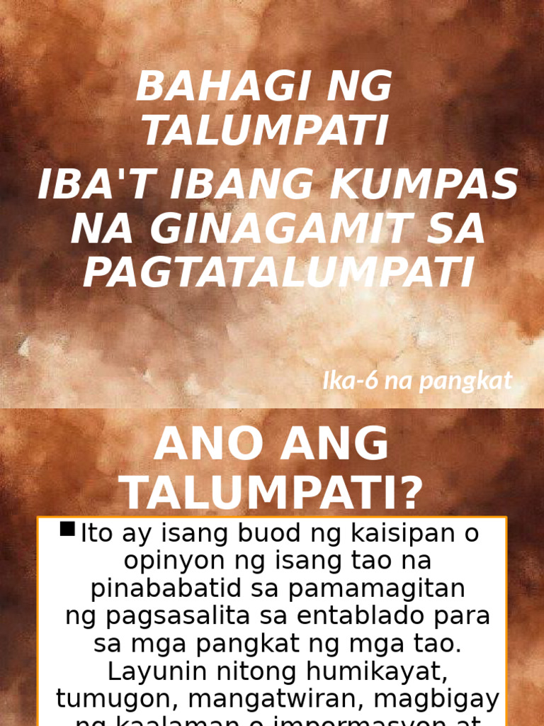 Bahagi NG Talumpati | PDF
