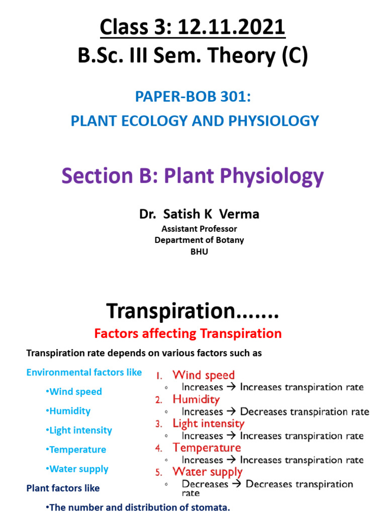 Water Loss, Plasma Membrane | PDF