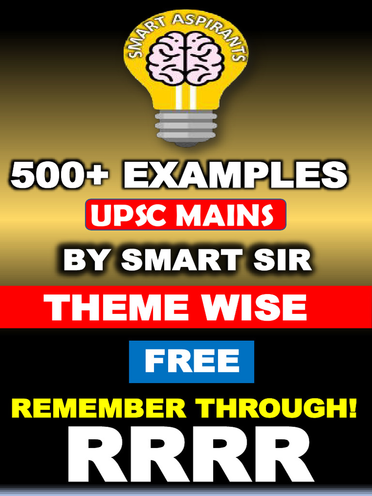 500+ Example Theme Wise (Mains) by Smart Sir | PDF