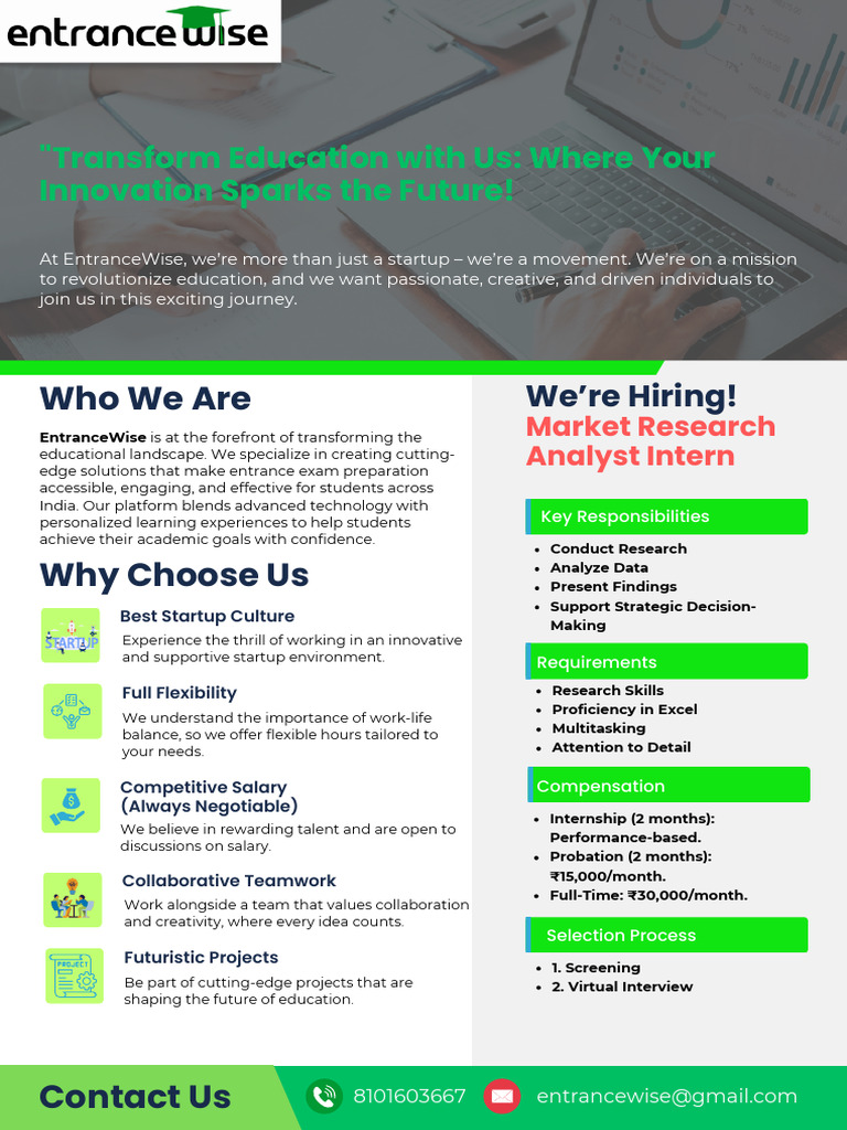 Market Research Analyst Intern - Details | PDF