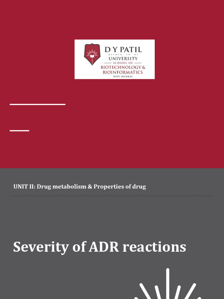 Severity of ADR Reactions | PDF