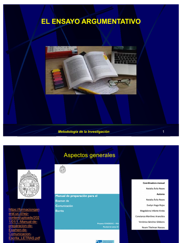 ENSAYO ARGUMENTATIVO Proceso de La Escritura y Conceptos Clave | PDF