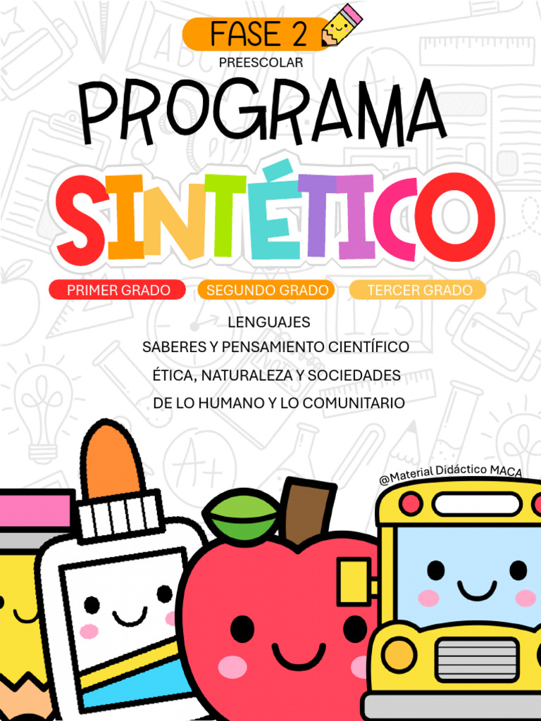 Programa Sintético Fase 2 X Grado | PDF