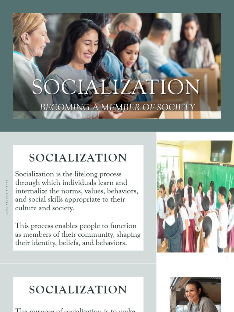 1SOCIALIZATION | PDF | Socialization | Deviance (Sociology)