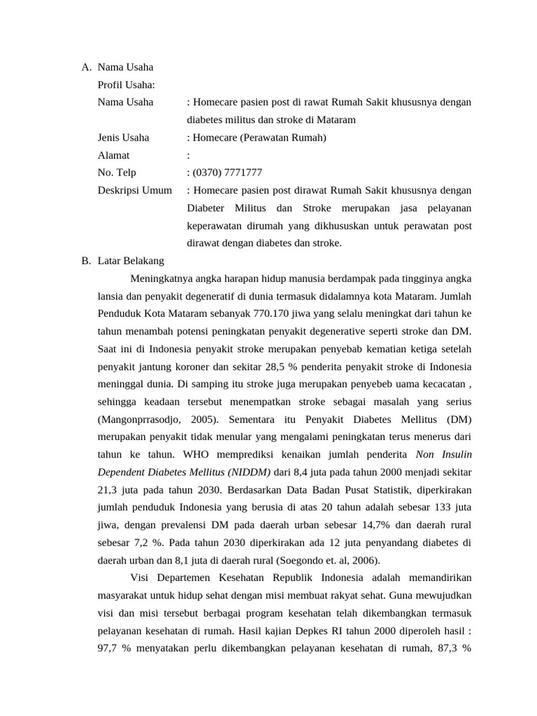 Proposal Usaha | PDF