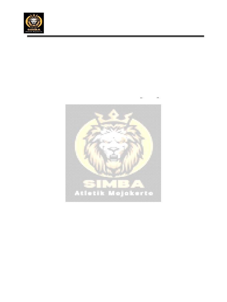 Proposal Wali Kota Cup Simba | PDF