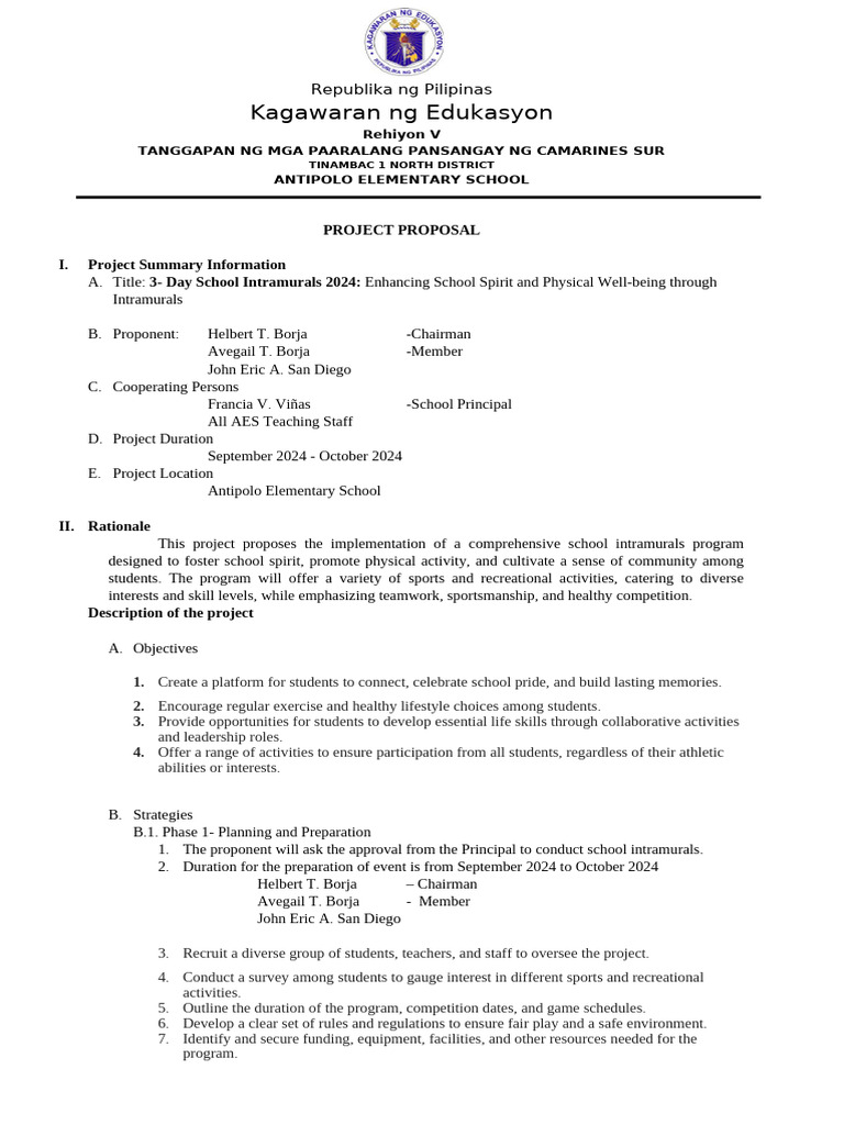 POJECT PROPOSAL | PDF