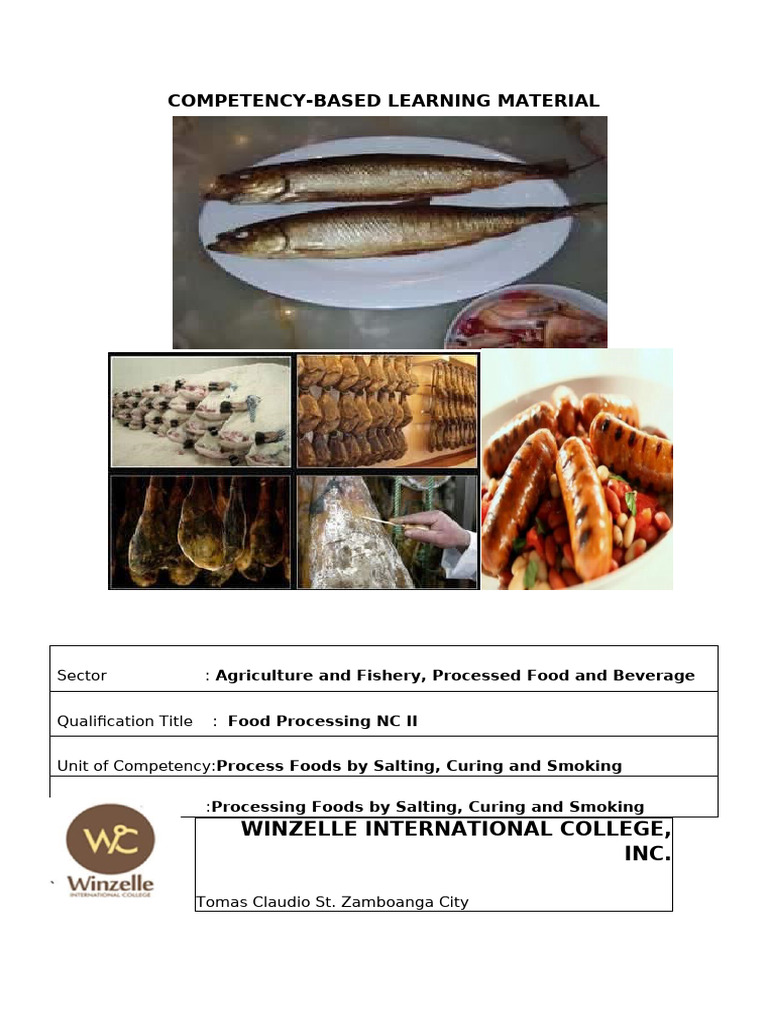 Food Processing NCII CBLM | PDF