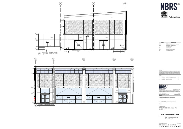 Mm-Nbrs-Bg-Zz-Dr-A-7172 (A) Primary School Hall - RLS Sheet 2 | PDF ...