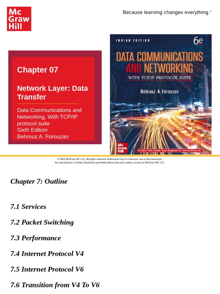 Forouzan6e ch07 PPTs Accessible | PDF | Internet Protocols | Computer Network