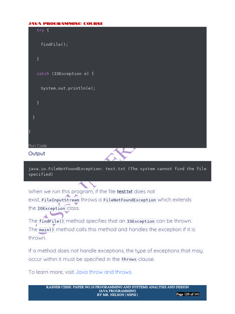 Java Programming Language | PDF Java Programming Language | PDF