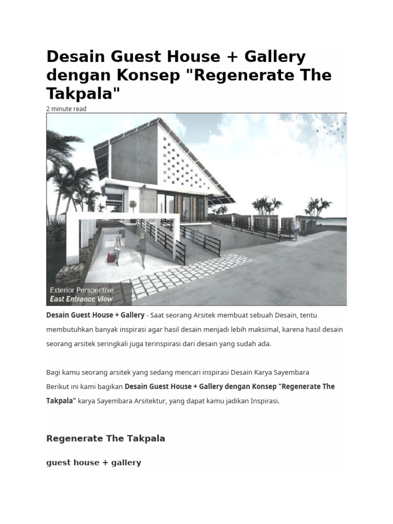 Desain Guest House | PDF
