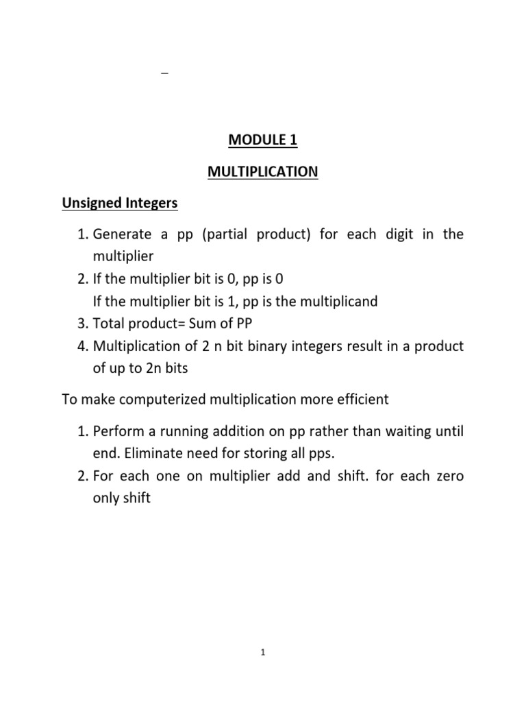 CAM Module 1 - Sruthy R | PDF