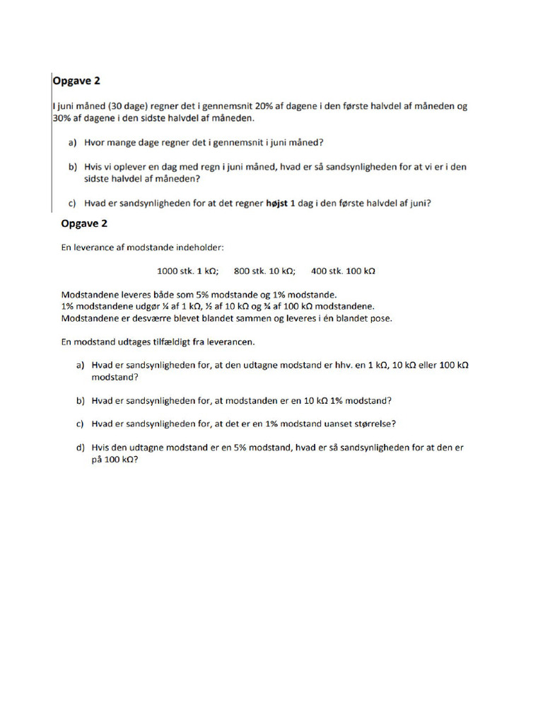 Eksamen_Sandsynlighedsregning | PDF