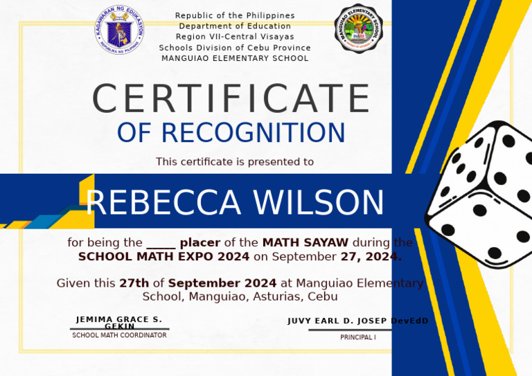 MATH Expo Cert 2024 | PDF