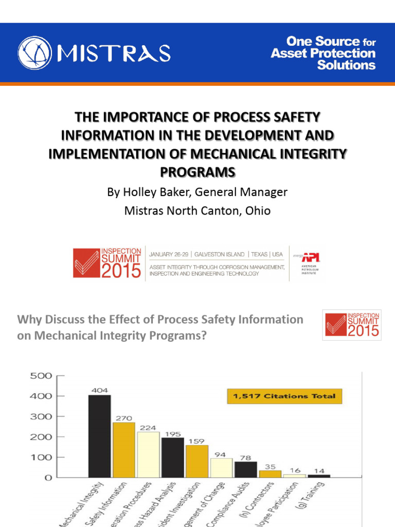 #21 The Importance of Process Safety Information in The Development and ...
