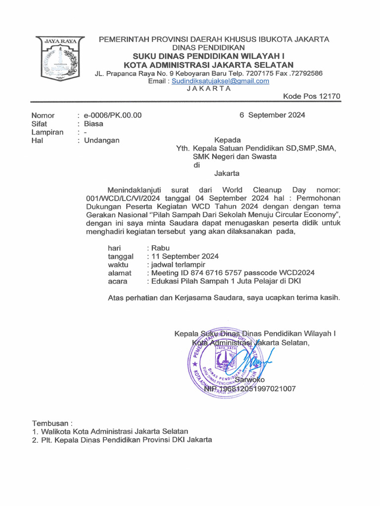 Revisi Undangan World Cleanup Day 2024 (Stamp) | PDF