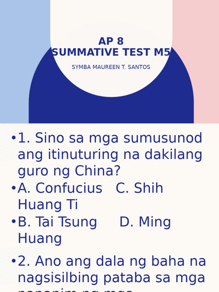 AP 8 Summtive m5 | PDF