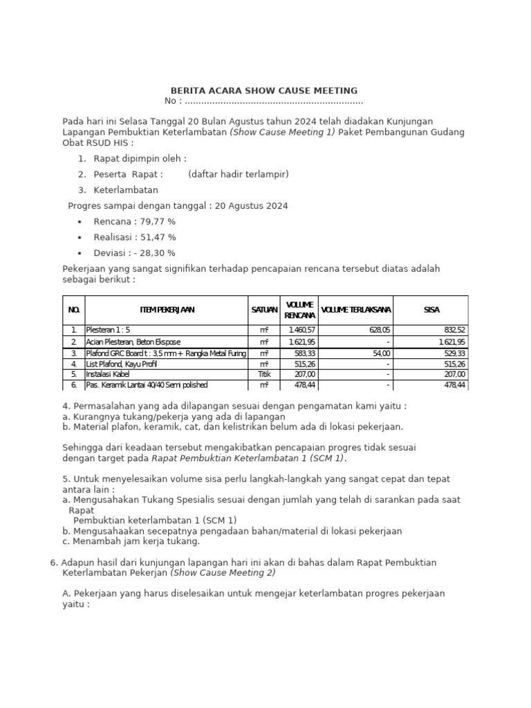 Ba. Kunjungan Lapangan (SCM 1) | PDF