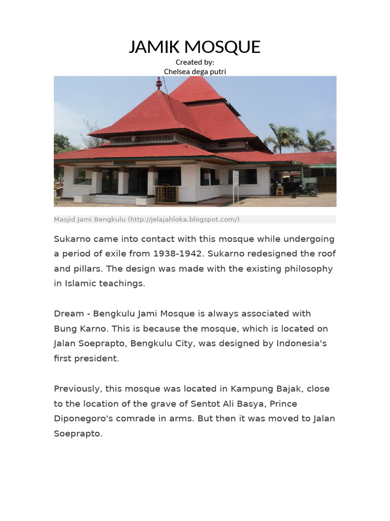 JAMIK MOSQUE | PDF