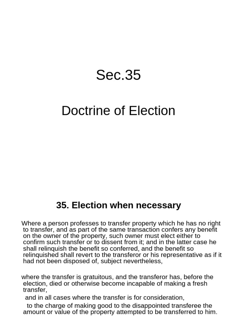 Tpa Sec 35 | PDF