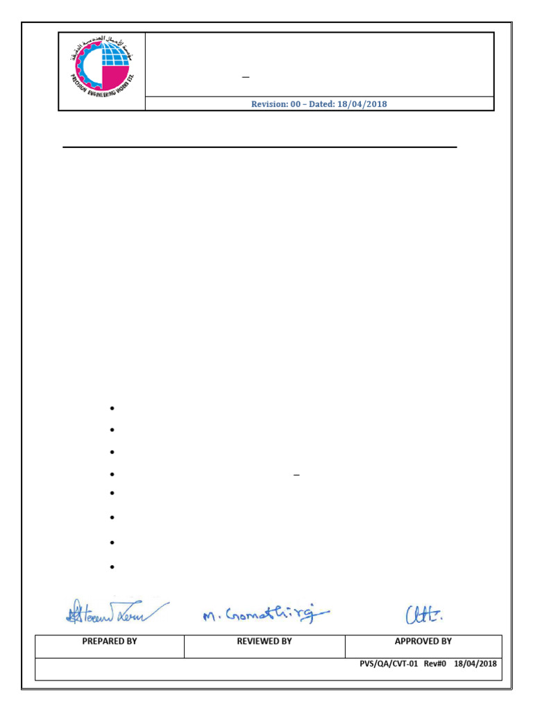 PEW-Control Valve Repair, Calibration and Testing Procedure | PDF