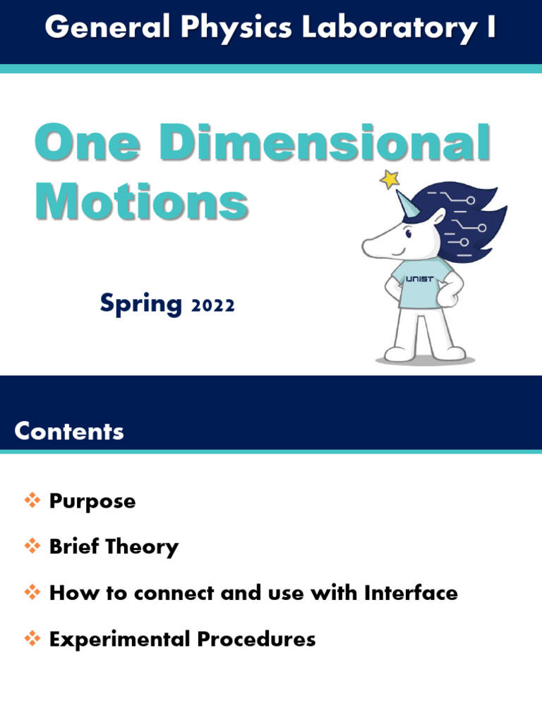 One Dimensional Motion | PDF