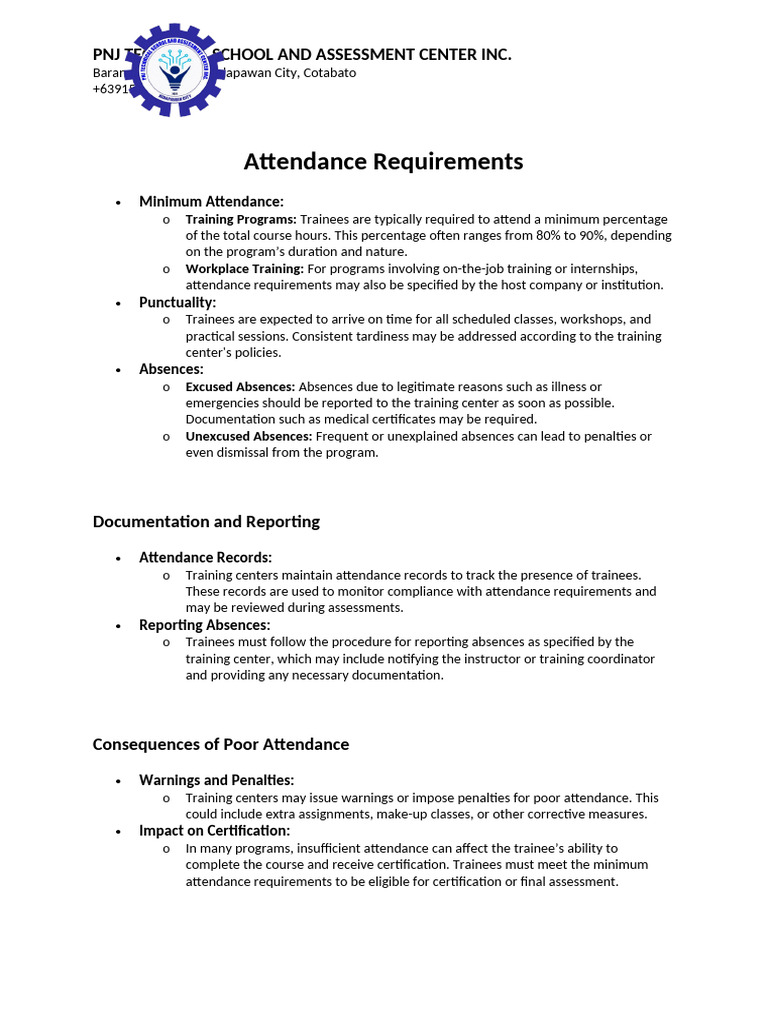 Rules on Attendance | PDF