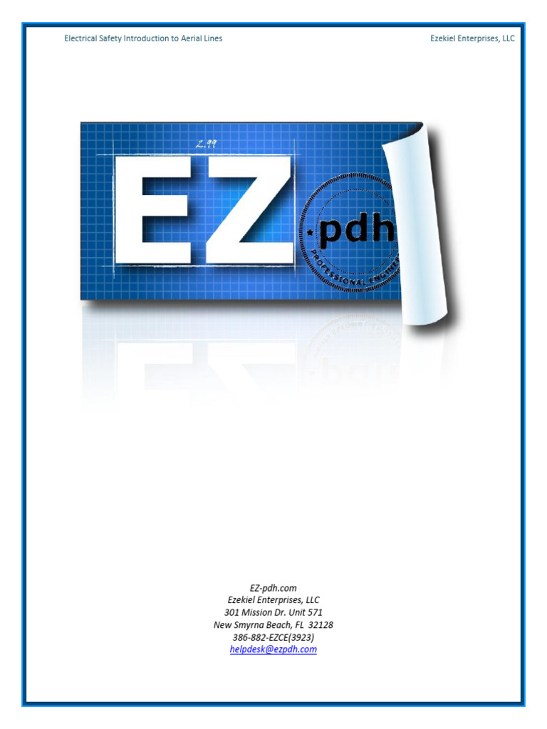 EE710 Electrical Safety Introduction To Aerial Lines | PDF