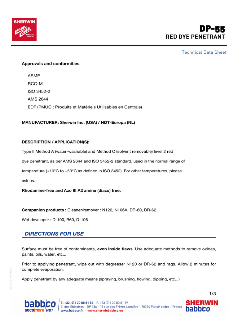 dp-55 TDS English | PDF | Materials | Home & Garden