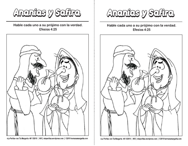 461 Ananias y Safira Hoja | PDF