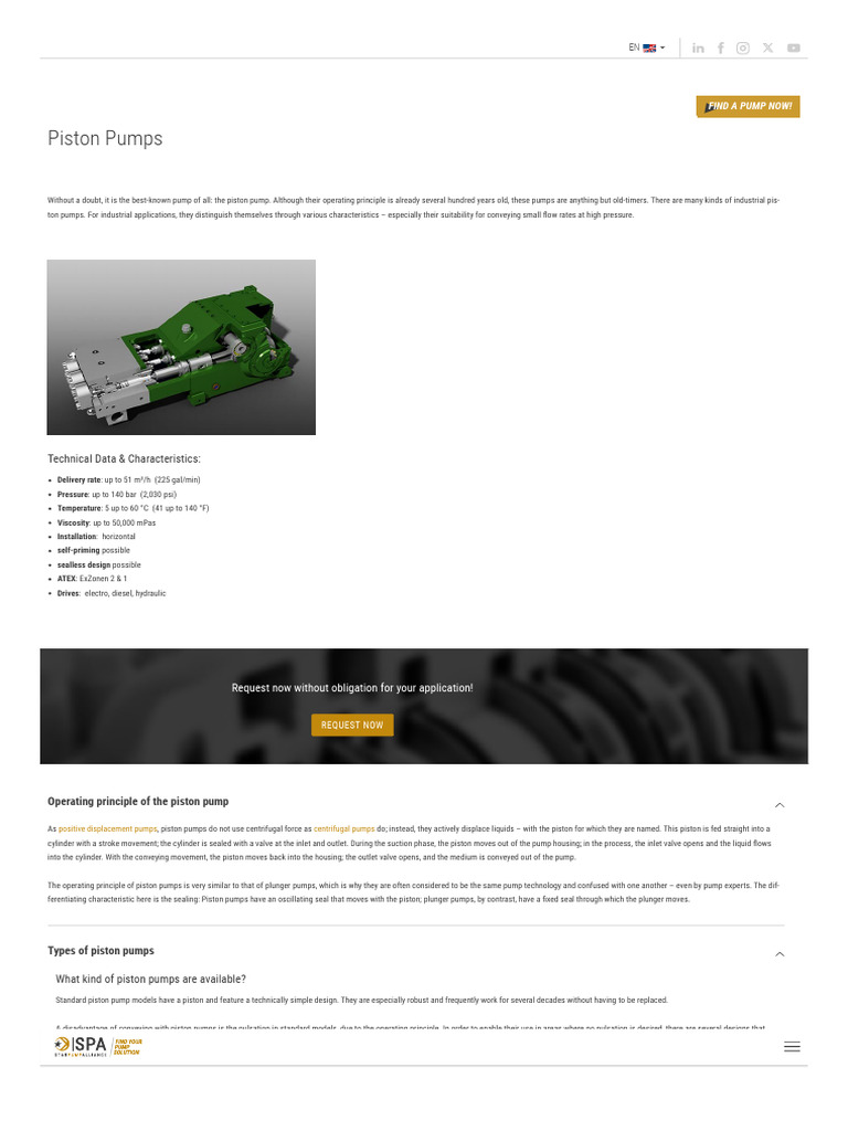(High-Pressure) Piston Pumps - Star Pump Alliance | PDF