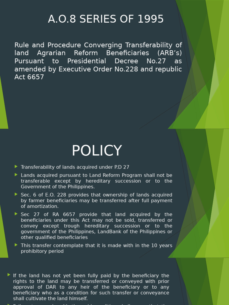 Ao 8 Series of 1995 | PDF