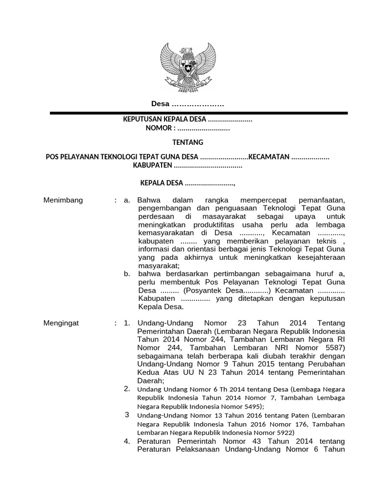 SK Posyantek-1 | PDF