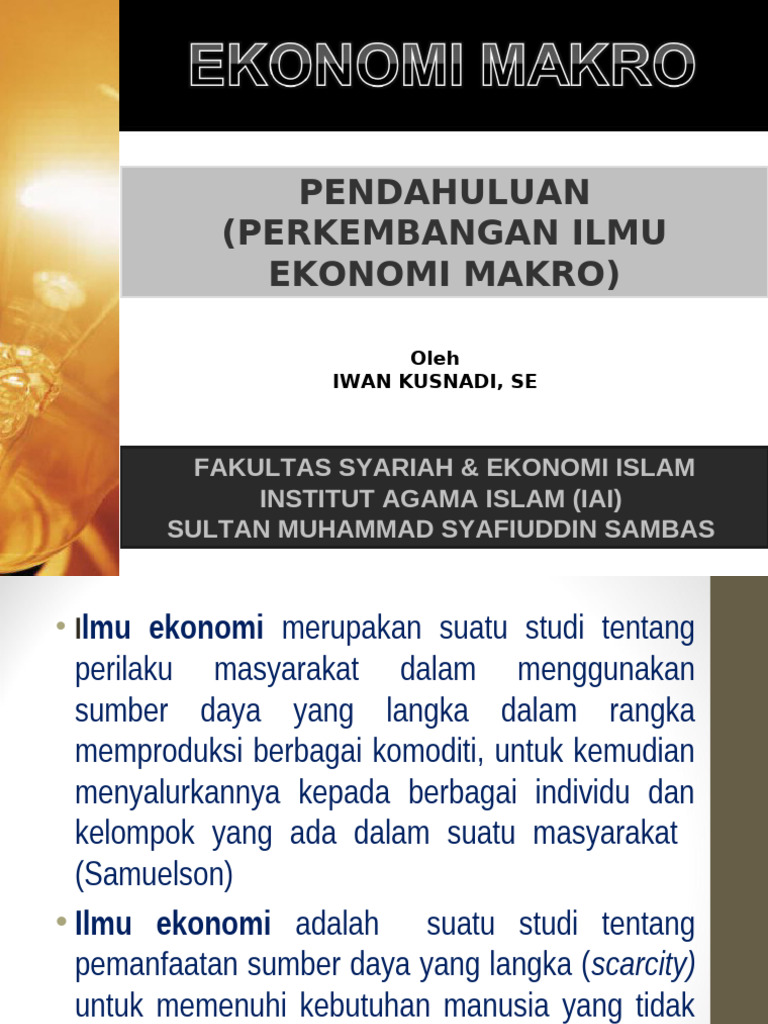 PERKEMBANGAN EKONOMI MAKRO | PDF