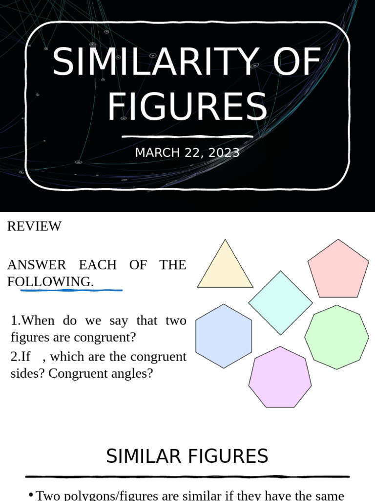 Similarity of Figures | PDF