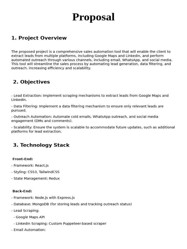 Client Proposal | PDF