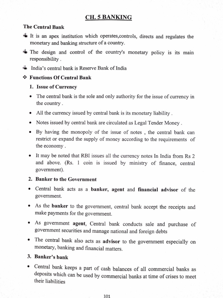 BANKING NOTES xxxx | PDF