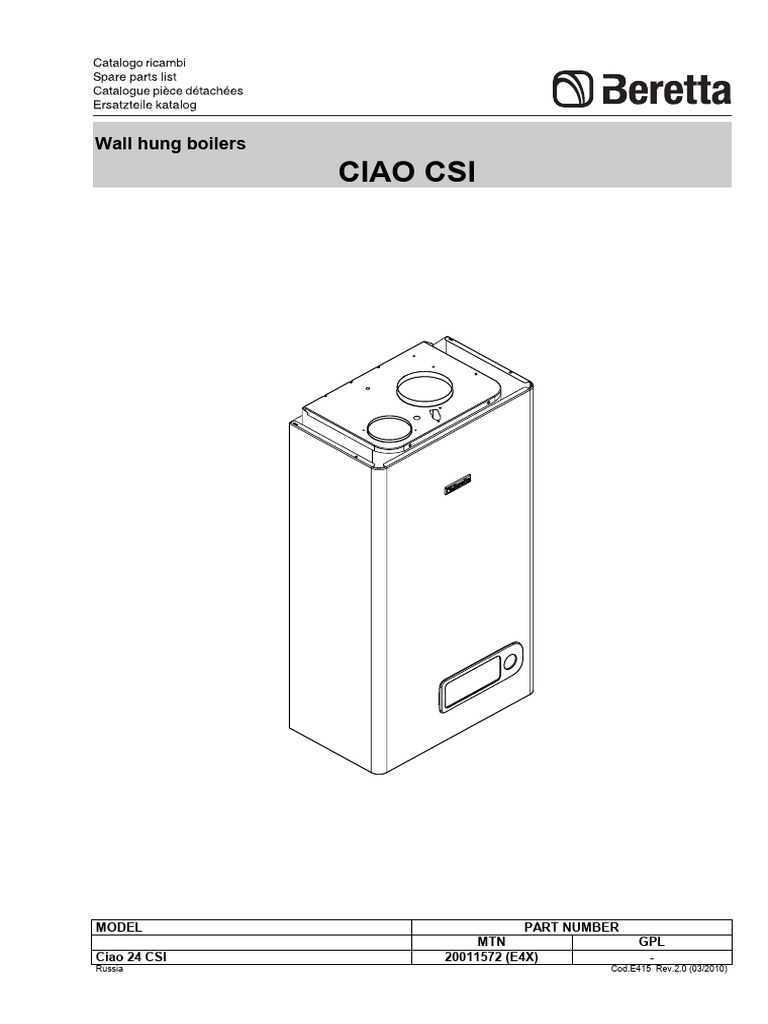 Beretta - Ciao 24 Csi | PDF
