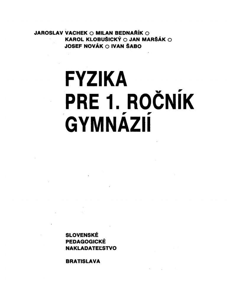 Fyzika_pre_1._rocnik_gymnazia | PDF