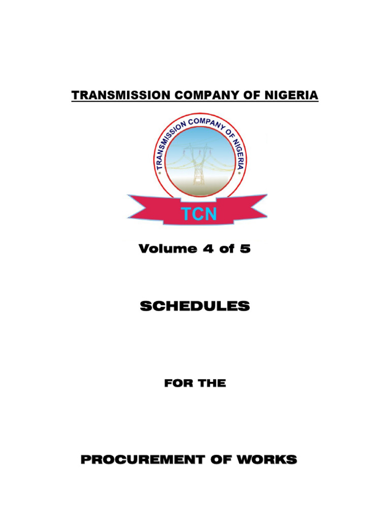 Volume 4 of 5, Technical Schedules | PDF