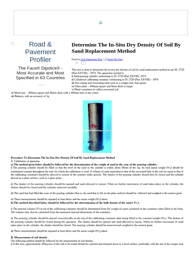dry-density-of-soil-by-sand-replacement-method (1) | PDF