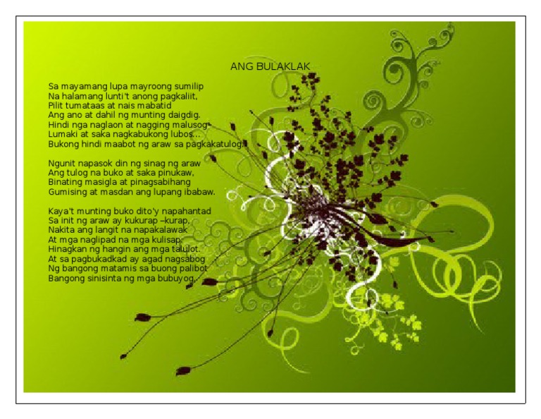 Ang Bulaklak | PDF