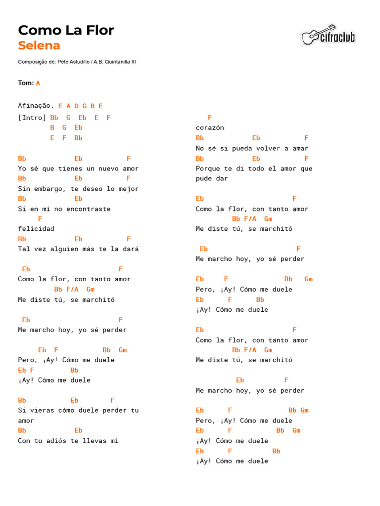 Selena - Como La Flor | PDF