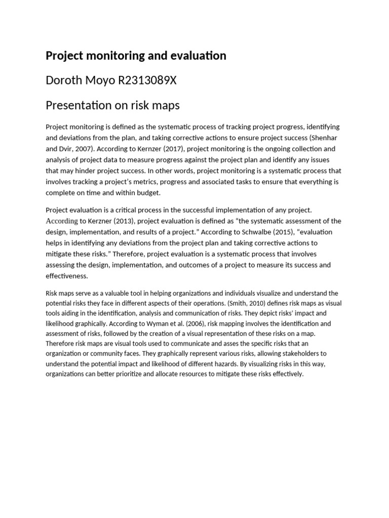 Doroth Moyo Risk Maps Final | PDF