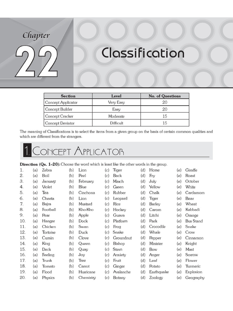 Classification | PDF