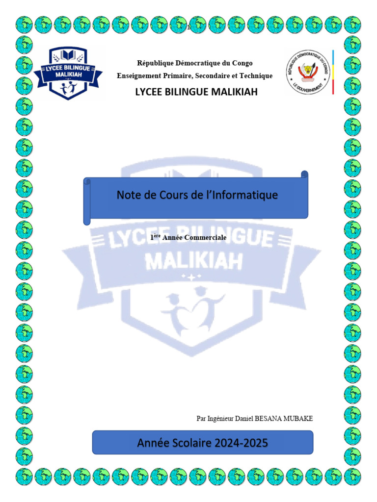 Informatique 1 Cours | PDF