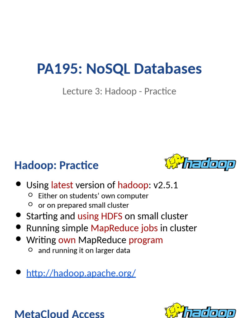 3.1 - Hadoop - Practice | PDF