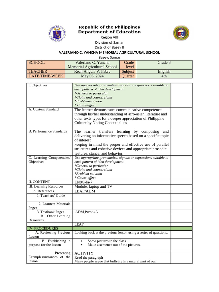 Classroom Observation 4th | PDF